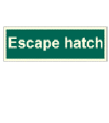 IMPA 334342 Direction sign - Escape hatch