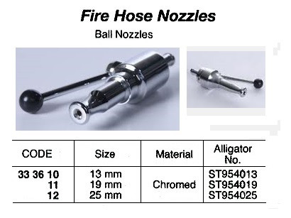 IMPA 333610 BALL NOZZLE 13 MM CHROMED