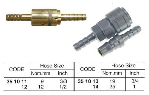 IMPA 351014 Lock type air hose couplings - only per set (a 2 pcs ...