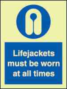 IMPA 335742 Mandatory sign - Lifejacket must be worn