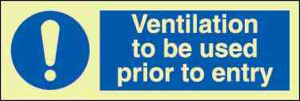 IMPA 335852 Mandatory sign - Ventilation to be used prior to entry