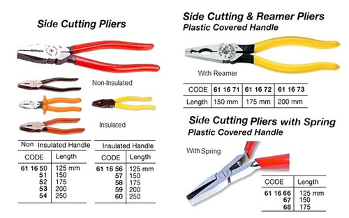 IMPA 611667 PLIER SIDE-CUTTING WITH SPRING 175MM