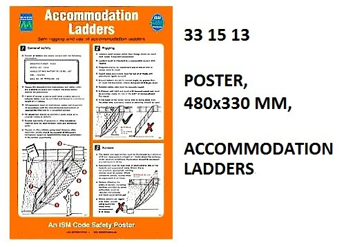 IMPA 331513 Self adhesive poster - Accomodation ladder