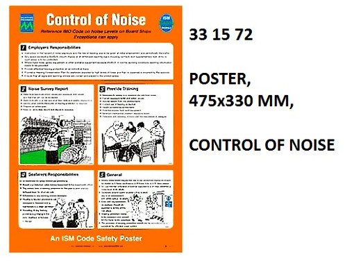 IMPA 331572 Self adhesive poster - Control of noice