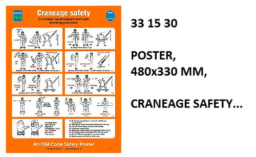 IMPA 331530 Self adhesive poster - Craneage safety