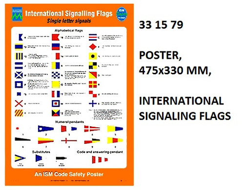 IMPA 331579 Self adhesive poster - International Signalling flag