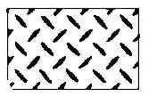 IMPA 670801 Steel checker plate hot rolled St37,02000x1000x3/5 mm