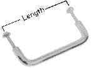 IMPA 490816 CABINET PULL ALUMINIUM 108mm with 2 screws