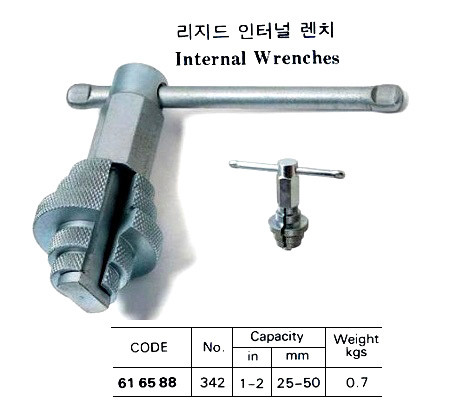 IMPA 616588 WRENCH INTERNAL capacity 1"-2" RIDGID