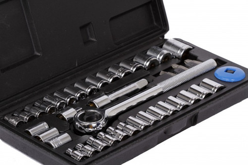 IMPA 610108 WRENCH SOCKET SET 4-12mm & 3/16"-1/2"AF TRANSTIME