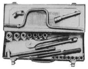IMPA 615671 WRENCH SOCKET SET 10-32mm Sq.Dr.1/2" ALU-BR NON-SPARK