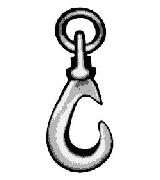 IMPA 231204 CARGO HOOK WITH SWIVEL EYE 5 ton + cert.