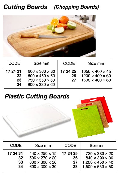 IMPA 172434 CHOPPING BOARD 600x330x40mm NYLON