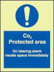 IMPA 335876 Deck and Engine room sign - CO2 protected area