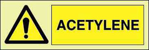 IMPA 337701 Deck and Engine room sign - Danger acetylene