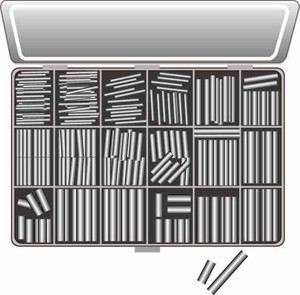 IMPA 695651 DOWEL PIN KIT-PARALLEL TYPE STEEL 2-6mm (187pcs)