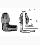 IMPA 733752 ELBOW BRASS-FLARED BSPT 1/4" male x 6mm