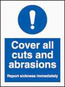 IMPA 335739 Galley sign - Cover all cuts and abrasions