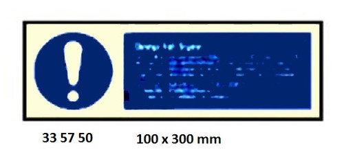 IMPA 335750 Galley sign - Slicing machine