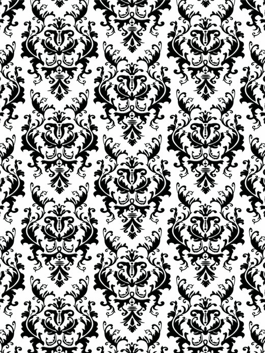 Black Scroll Damask Backdrop | Photo Pie