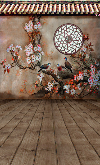 Asian Painted Wall Backdrop | Photo Pie
