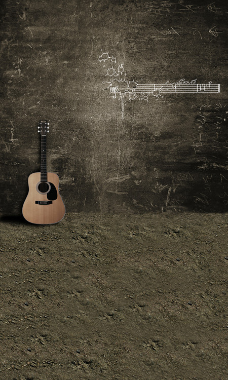 Grungy Guitar Backdrop | Photo Pie