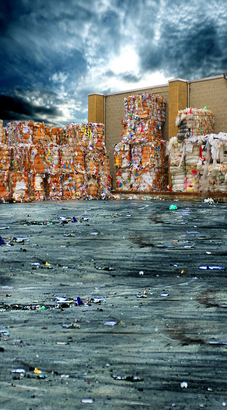 Trash Bales Backdrop | Photo Pie