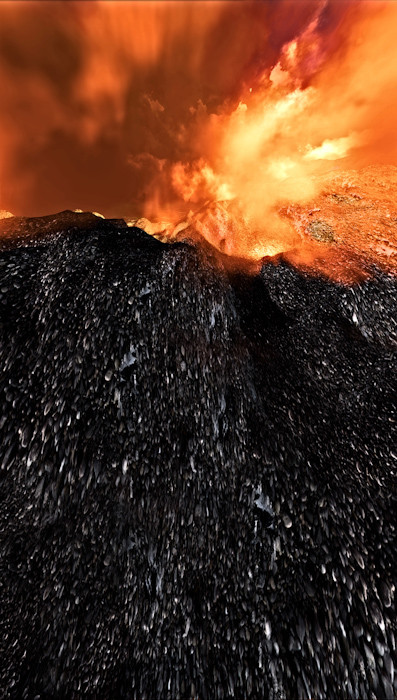 Volcano Cinco Backdrop | Photo Pie