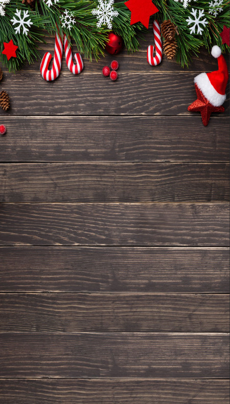 Red Christmas Border Backdrop | Photo Pie
