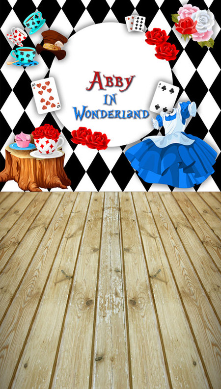 Checkered Wonderland Backdrop - Photo Pie Backdrops