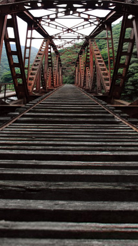Rusty Rail Bridge Backdrop | Photo Pie