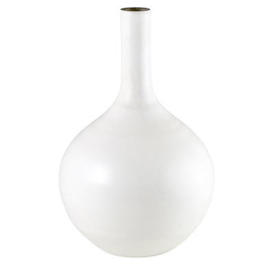 Matte White Round Vase - [Consumer]47th & Main