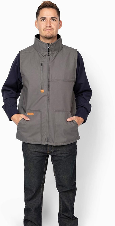 Lapco FR Fleece Lined Vest with Windshield Technology - Dry Canyon FR