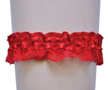 Women's Lace Garter Single Red
