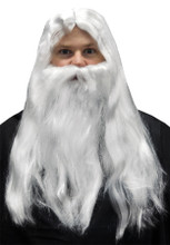 Men's Wig Merlin And Beard Set