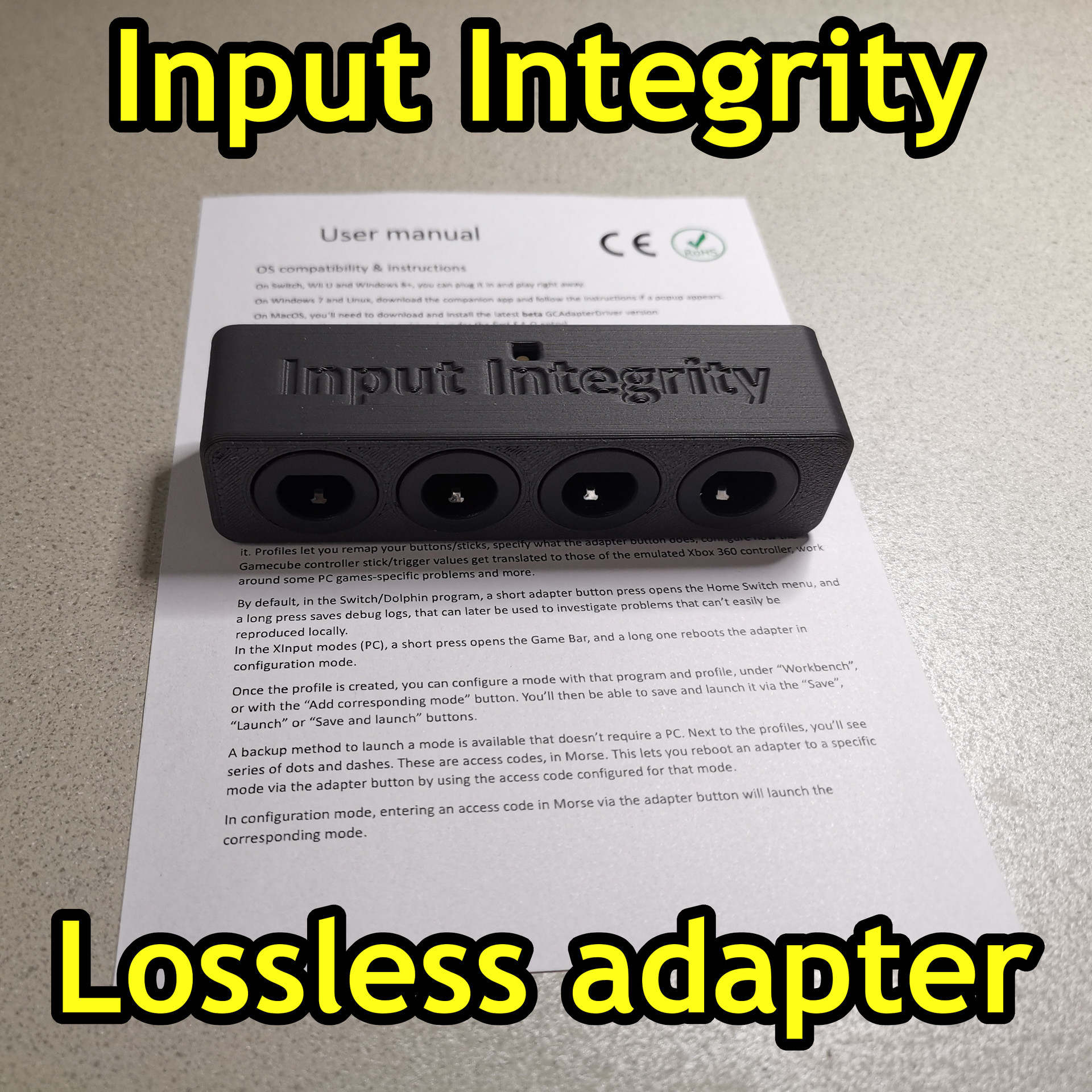 Input Integrity Lossless adapter
