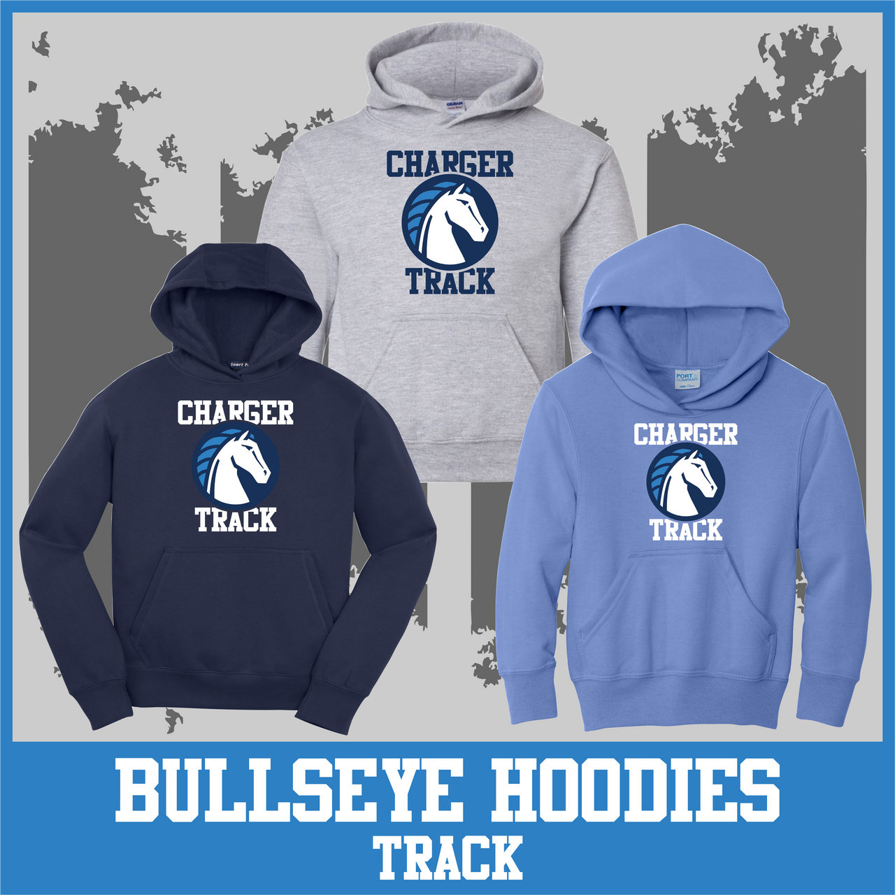 Chargers BULLSEYE Track hoodies