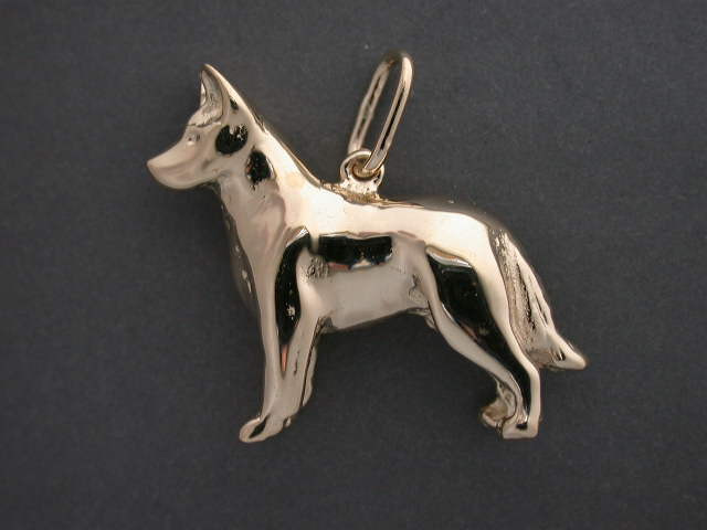 Australian Cattle Dog Full Body Med L Pendant - Originals by Omar