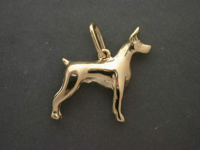 Doberman Full Body Stacked Sm R Pendant