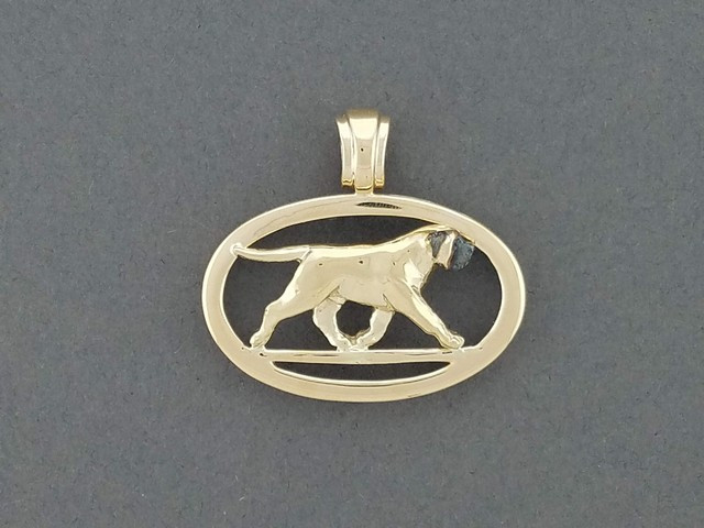 Frame Oval Slim With English Mastiff Pendant - Originals by Omar
