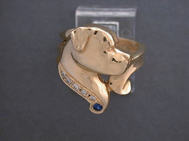 Rottweiler Ring Swirl - Originals by Omar