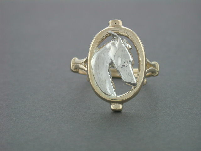 Ring Y Oval With Whippet - Originals by Omar