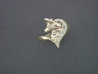 Ring Split Heart With Papillon - Originals by Omar