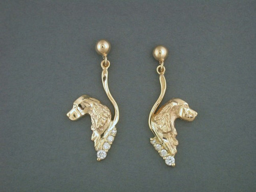 Earring Snake with English Springer - Originals by Omar