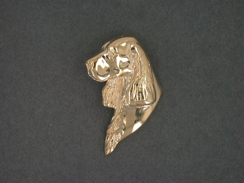 English Springer Spaniel Head Lrg L. Pendant - Originals by Omar