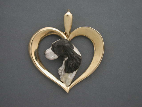 Frame Heart Med W Eng Springer 536 Pendant - Originals by Omar