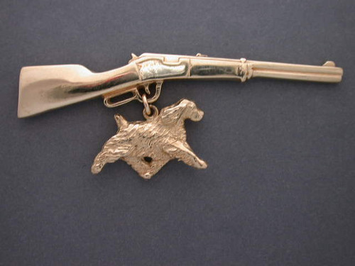 Gun Shotgun 847 W Englishspringer Pendant - Originals by Omar