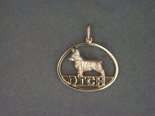 Frame Otch W Pembroke Corgi Pendant - Originals by Omar