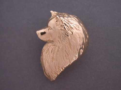 Samoyed Head Med L Domed Pendant - Originals by Omar
