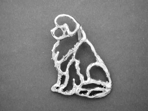 Newfoundland Full Body Cutout Sitting Lrg L. Pendant Silver - Originals ...